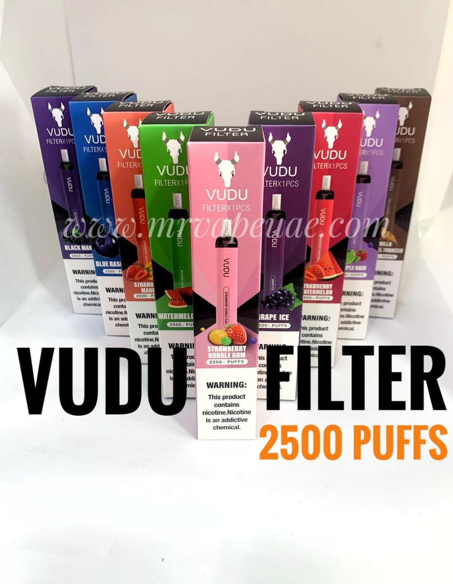 VUDU FILTER DISPOSABLE 2500 PUFFS 5%Mg – MrVape store